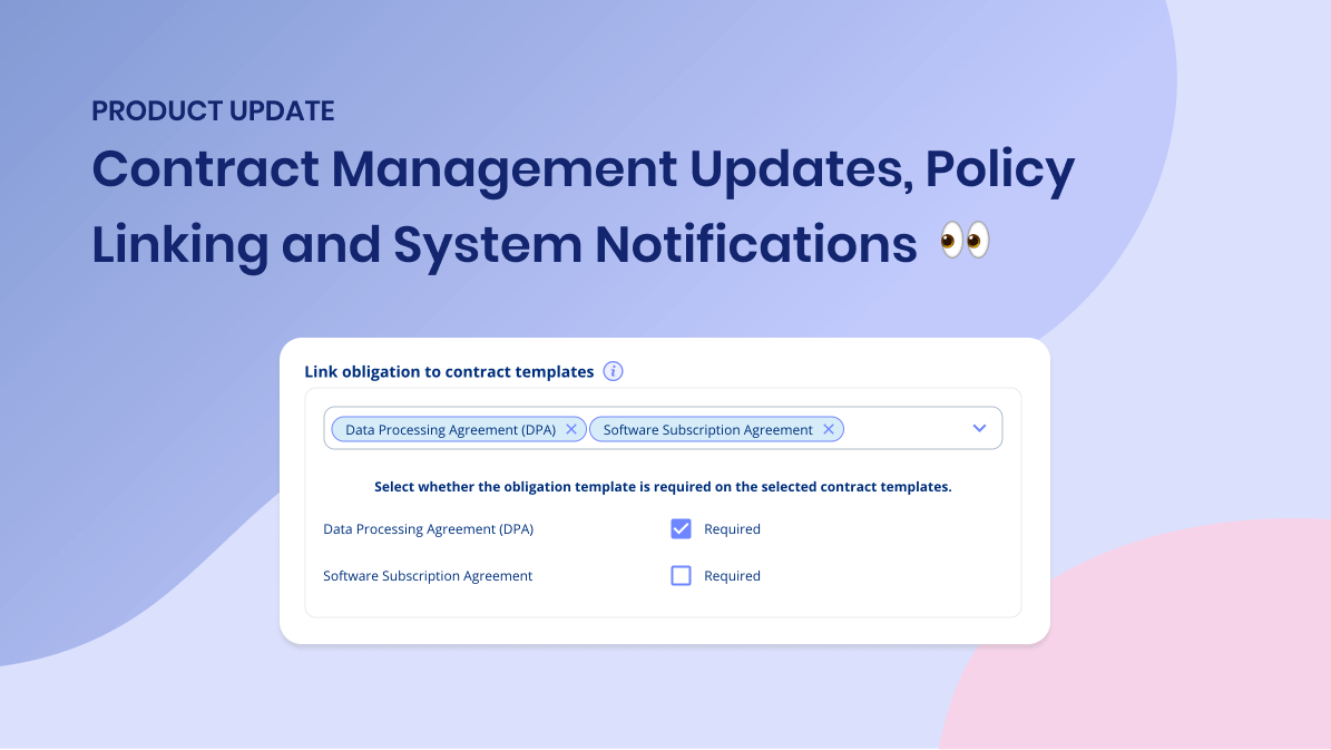 Release: Contract Management Updates, Policy Linking and System ...